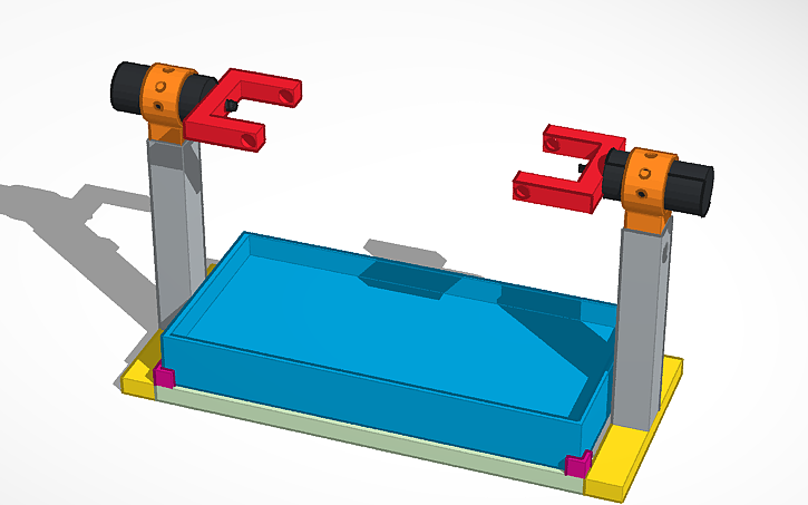 3D design Motorcycle motor stand w/ pan - Tinkercad
