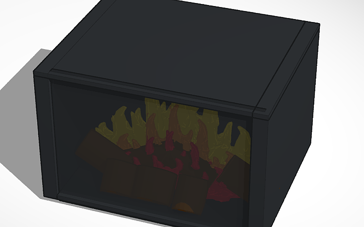 3D design Fire place - Tinkercad