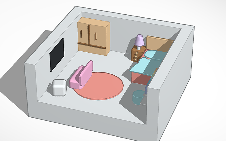 3D design my dream room - Tinkercad