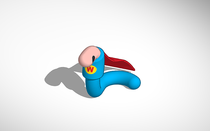 3d Design Super Worm Tinkercad