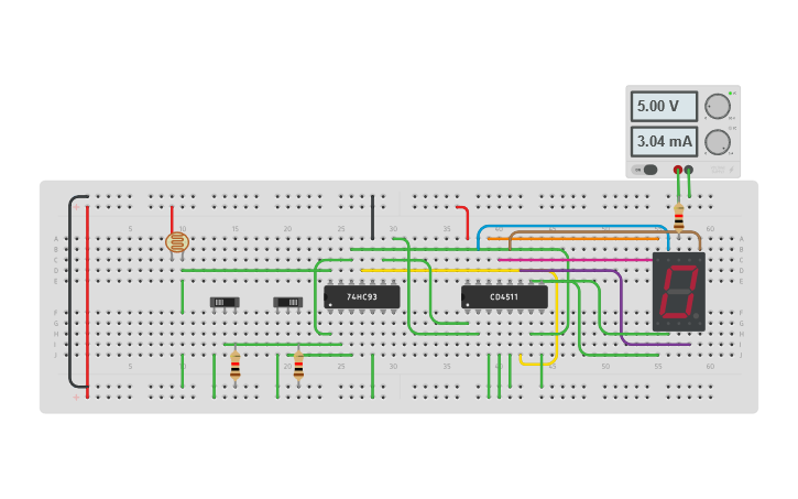 Circuit design 7seg circuit | Tinkercad Circuit design 7seg circuit | Tinkercad
