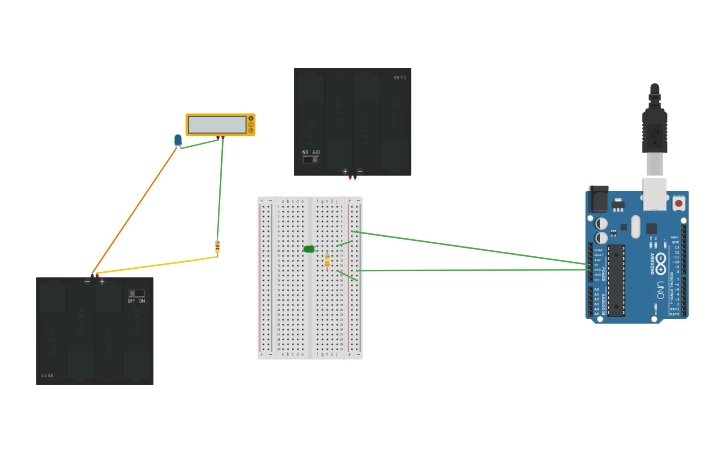 Circuit design BJT Circuit - Tinkercad