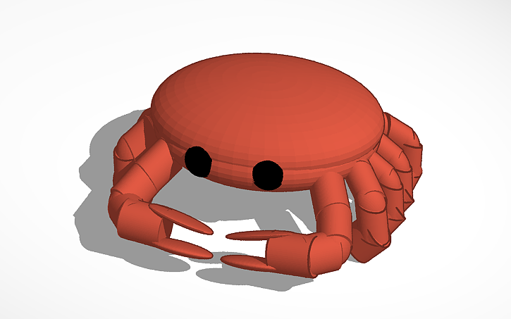 3D design crab - Tinkercad