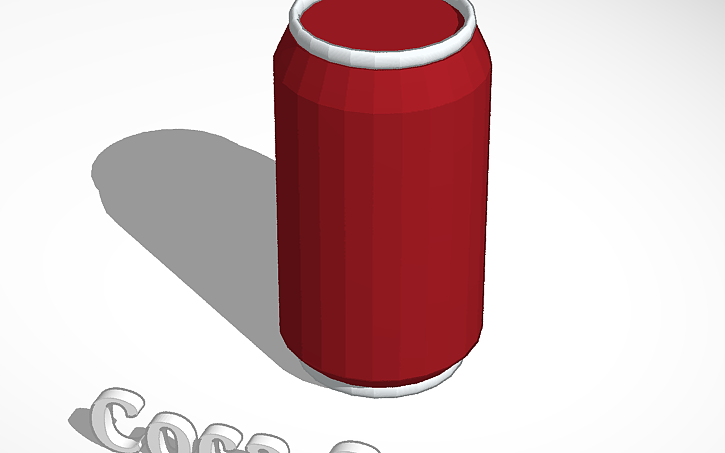 3D design Coca cola - Tinkercad