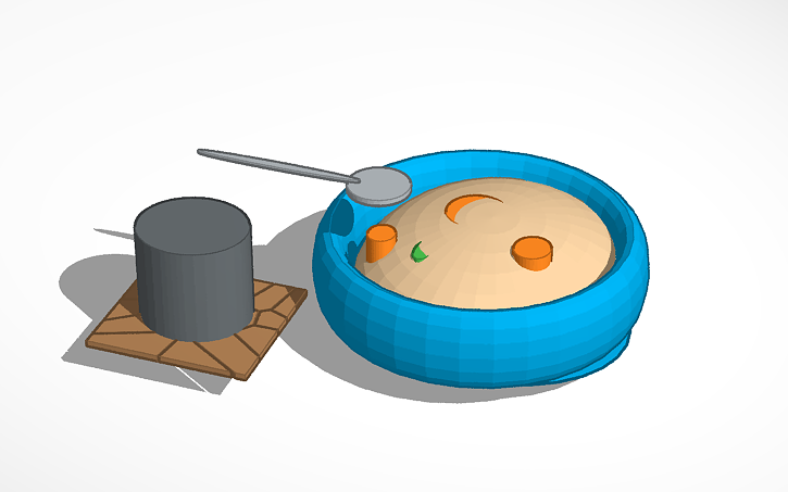 3D design soup | Tinkercad