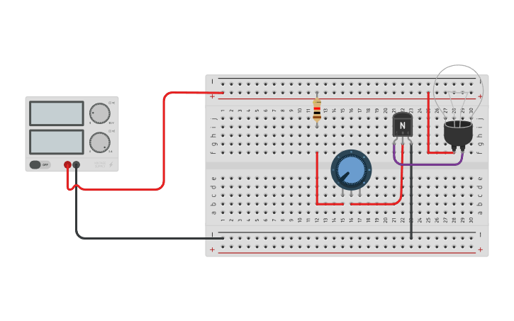 Circuit design Dimmer - Tinkercad