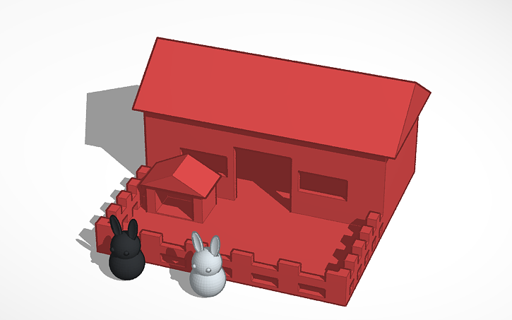 3D design Rabbit house | Tinkercad