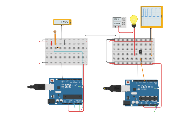 Circuit Design Illumination Control System Using I 2c Tinkercad