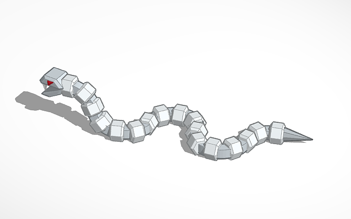 3D design robot snake - Tinkercad