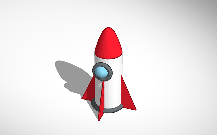 3D design Rocket - Tinkercad
