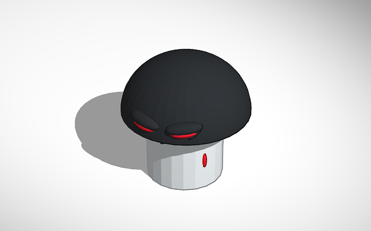 3D design PvZ: Doom shroom | Tinkercad