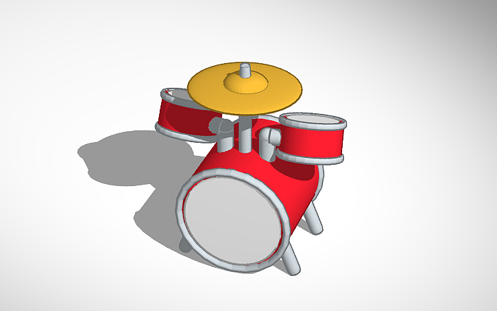 3D design 3 Piece Drum Kit | Tinkercad