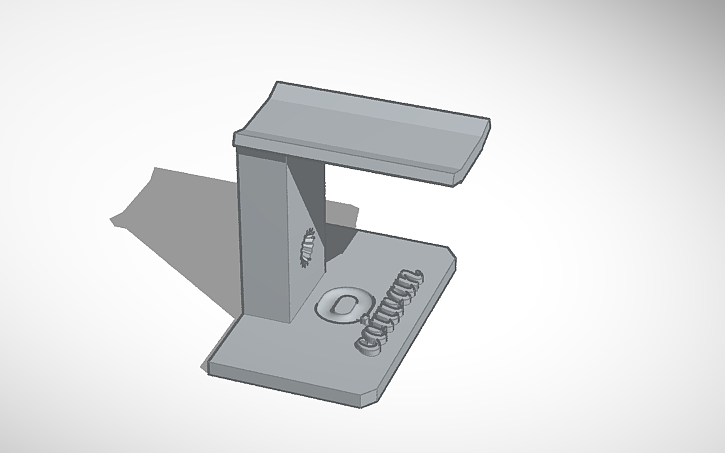 3D design headphone stand - Tinkercad