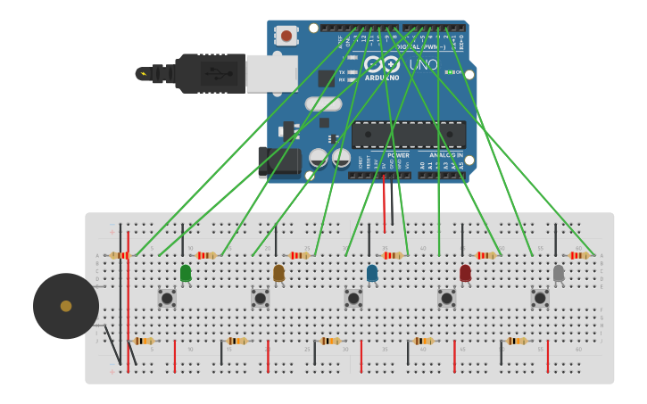 Circuit design Lab 8 - Anderson Walsh, Arduino Whack-a-Mole - Tinkercad Circuit design Lab 8 - Anderson Walsh, Arduino Whack-a-Mole - Tinkercad