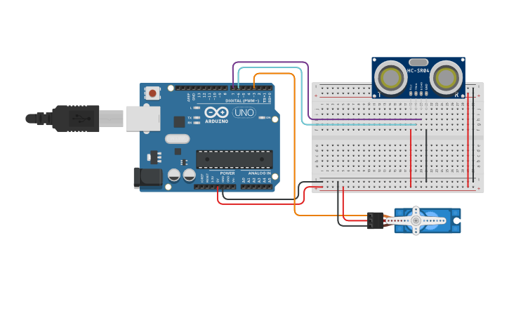Circuit design Microprocessor - Tinkercad