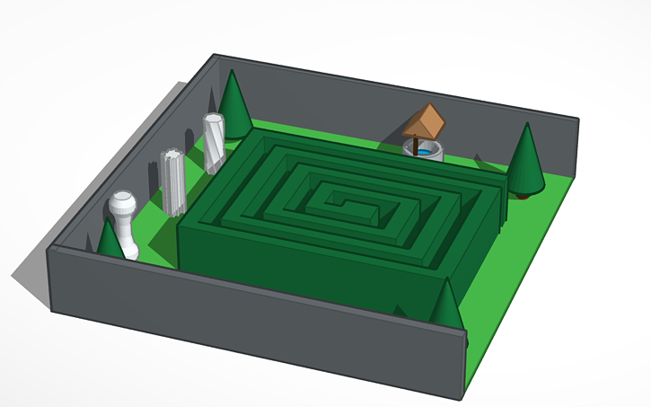 3D design Mansion Garden | Tinkercad