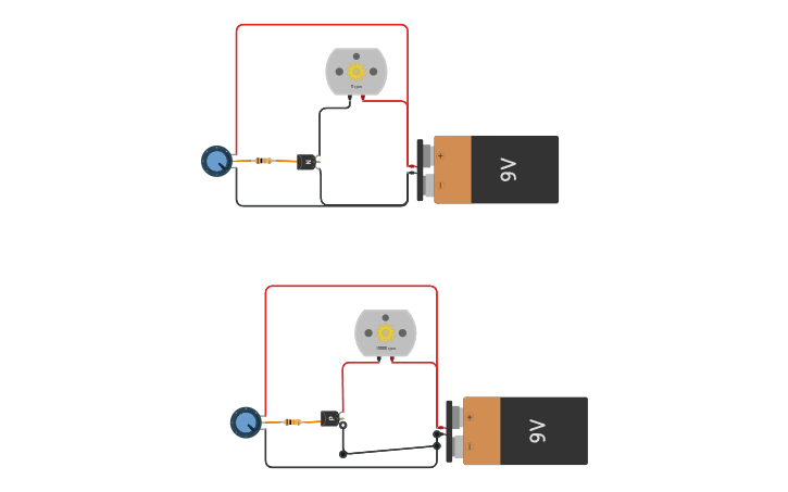 Circuit Design Motor Speed Control Tinkercad