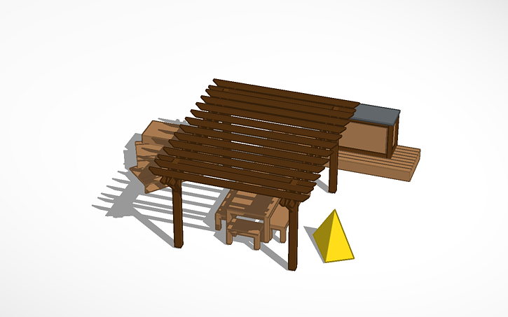 3D design Copy of Patio - Tinkercad