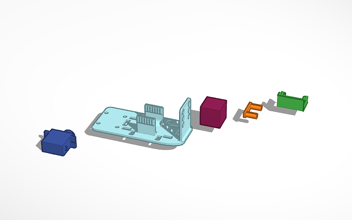 3D design M5StickC Mini Car Chassis - Tinkercad