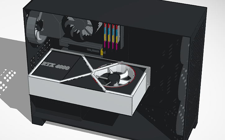 3D design gaming pc - Tinkercad