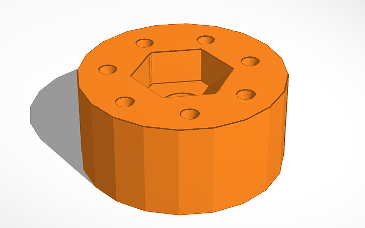 3D design Dually wheel hub - Tinkercad