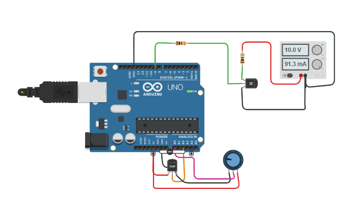 Circuit design ARDUINO PID - CONTROLE DISCRETO EMBARCADOS - Tinkercad