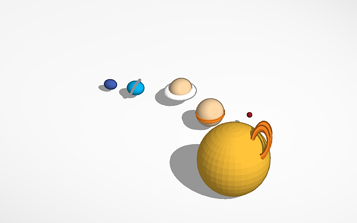 3D design Solar System - Tinkercad