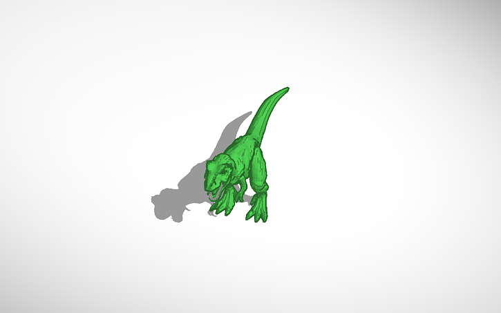 3D design T-rex - Tinkercad