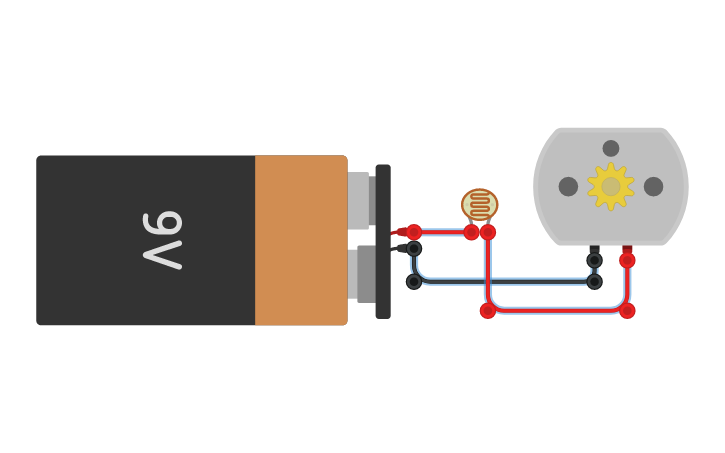 Circuit design dc motor | Tinkercad