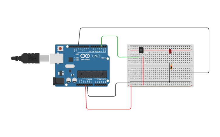 Circuit Design Arduino With Ir Sensor Tinkercad
