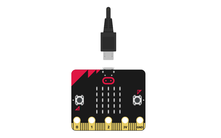 Circuit design Microbit Magic 8 Ball - Tinkercad