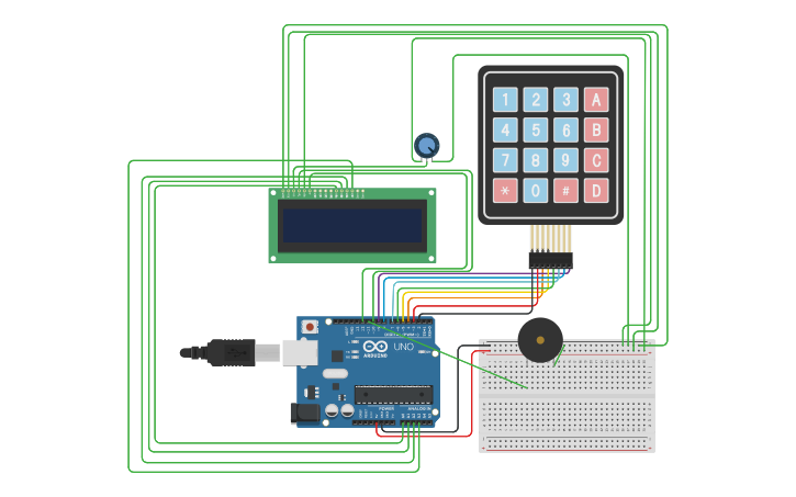 Circuit Design Keypad Tinkercad