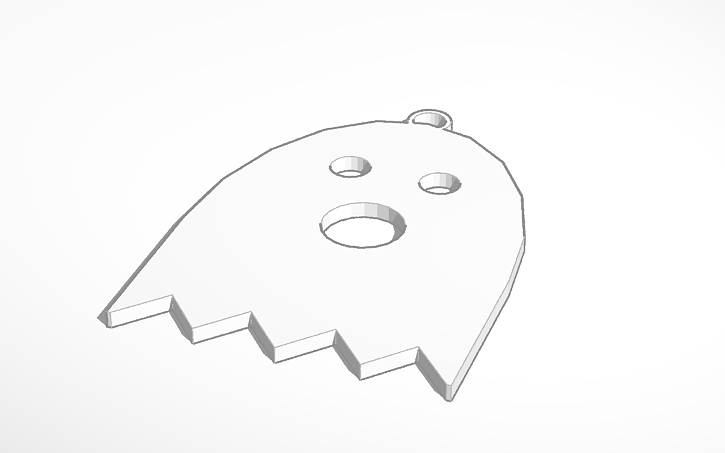 3D design ghost - Tinkercad
