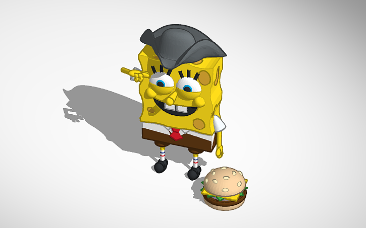 3D design SpongeBob SquarePants - Tinkercad