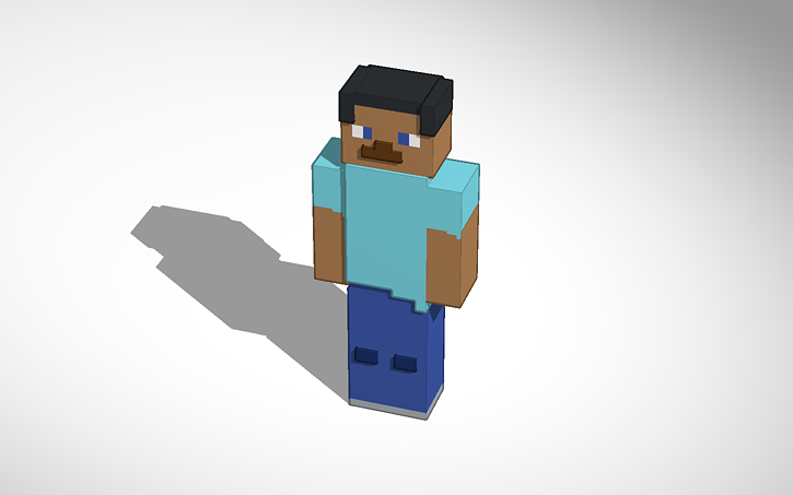 3D design Minecraft steve #LI | Tinkercad
