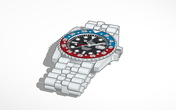 3D design ROLEX Daytona Pepsi - Tinkercad