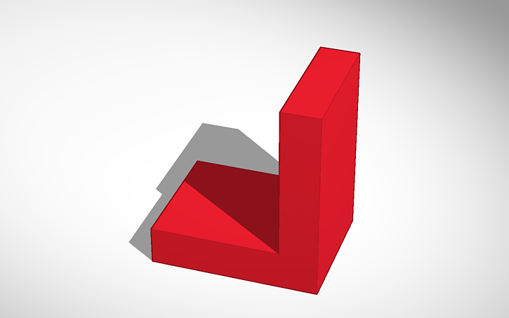 3D design L Bracket - Tinkercad