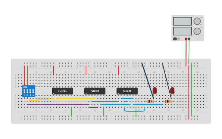 Circuit design lab7-2 | Tinkercad