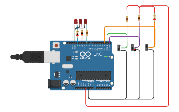 Circuit design EXERCÍCIO 2C - LABHARD (03/07) - Tinkercad
