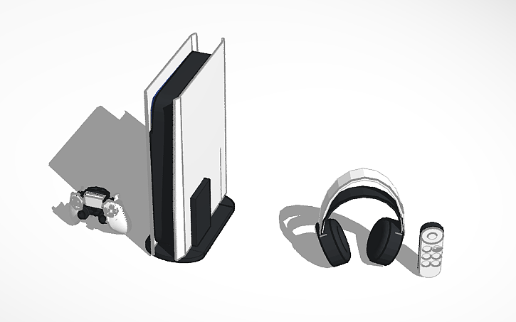 3D design playstation 5 - Tinkercad