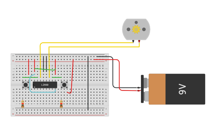 Circuit design h bridge | Tinkercad