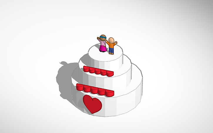 3D design Wedding Cake | Tinkercad