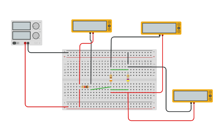 Circuit Design Series Parallel Voltage Tinkercad