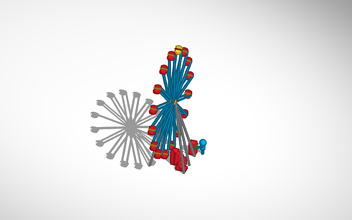 3D design Ferris wheel - Tinkercad