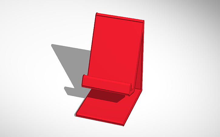 3D design Phone Stand - Tinkercad