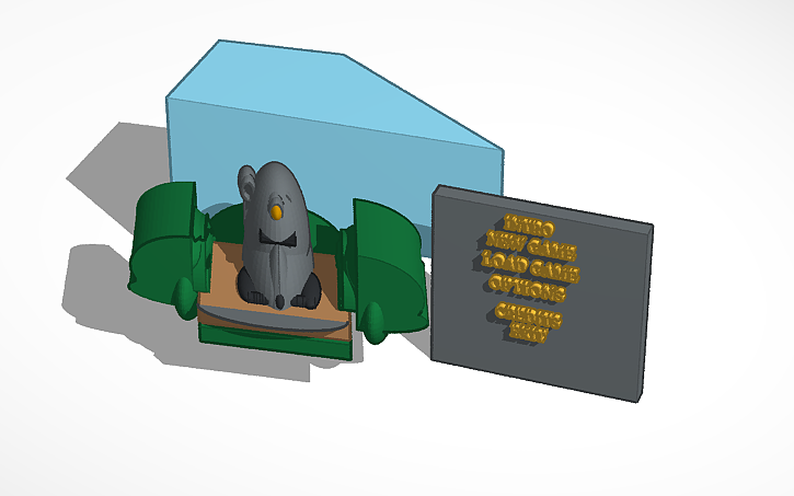 3D design Fallout Main Menu - Tinkercad
