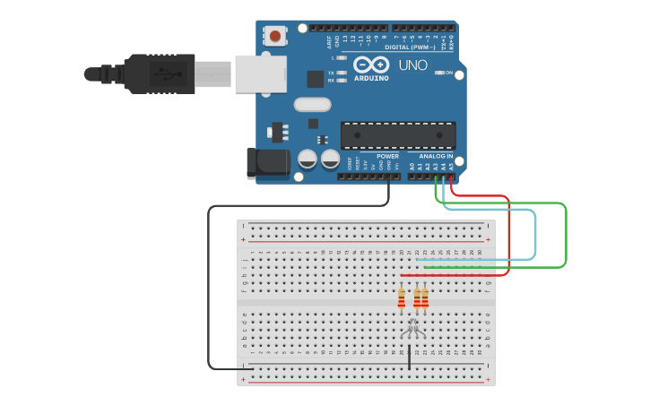 Circuit design Encendido de LEDS RGB (semáforo) Brenda Julieta OG ...