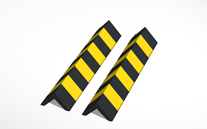 3D design corner column protectors - Tinkercad