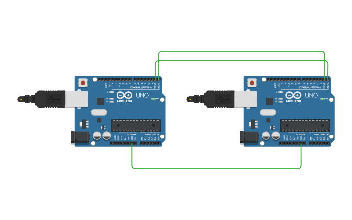Circuit design UART Project - Tinkercad