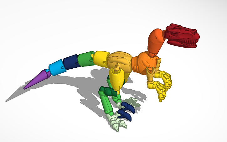 3D design Dinosaurio - Tinkercad